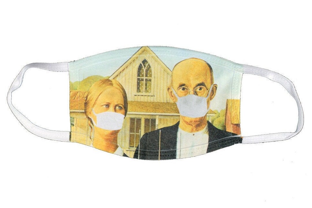 American Gothic Face Mask - Etsy