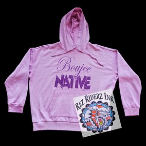Boujee Native Soft Hoodie, Stonewashed Purple - Etsy