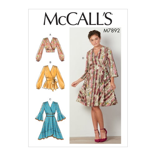 Mccall's M7900 Misses' Tops Sewing Pattern Sizes - Etsy