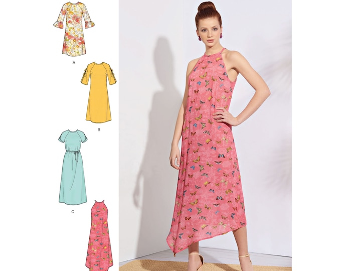Simplicity 8910 Misses' Dress With Length and Sleeve Variations Sewing ...
