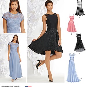 Simplicity 1195 Misses'/miss Petite Dress With Bodice and Length ...