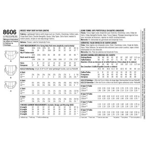 Simplicity 8606 Misses' Wrap Skirt in Four Lengths Sewing - Etsy