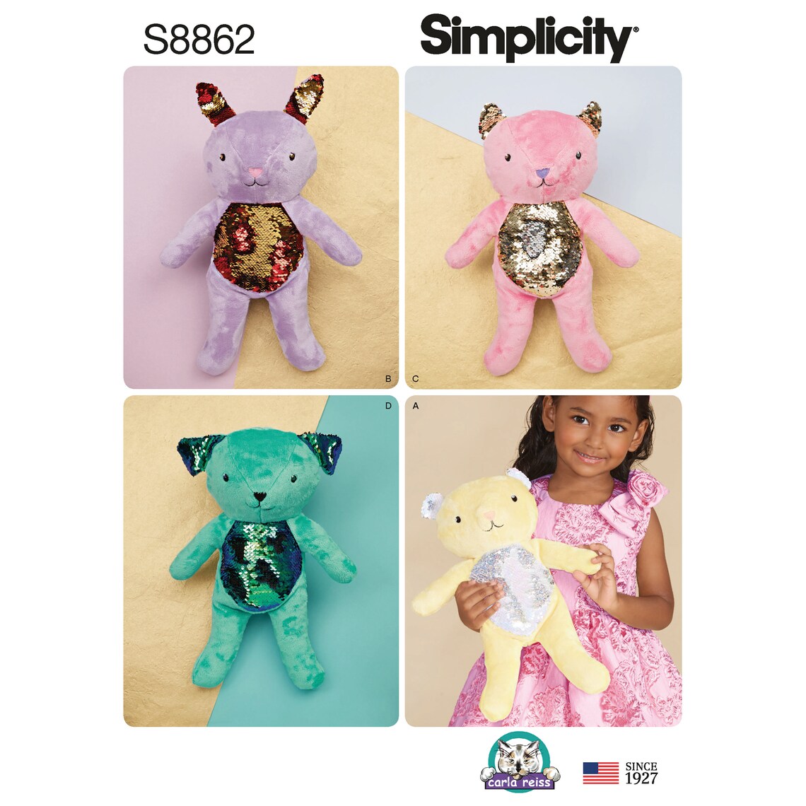 Simplicity 8862 Stuffed Animals - Etsy