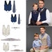 Simplicity 8023 Boys' and Men's Lined Vests Bow Tie - Etsy