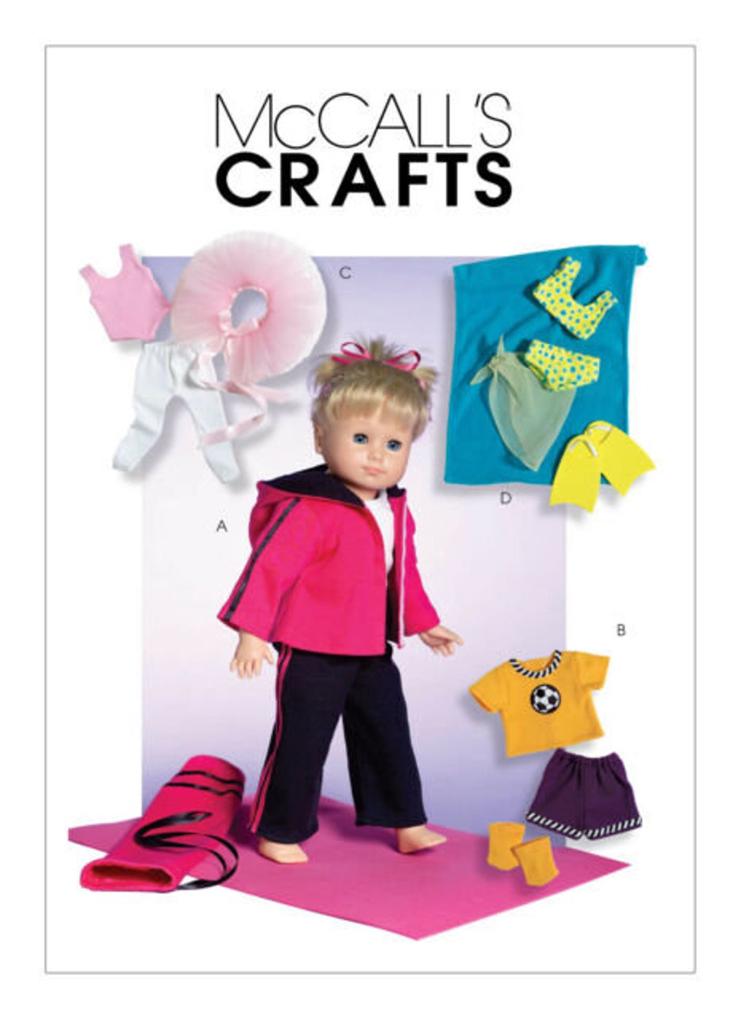 Mccall's M4896 Doll Clothes for 18" Doll Clothes Sewing Pattern - Etsy