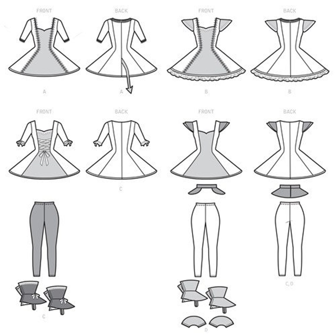 Simplicity 9349 Misses Costumes Sewing Pattern Size - Etsy