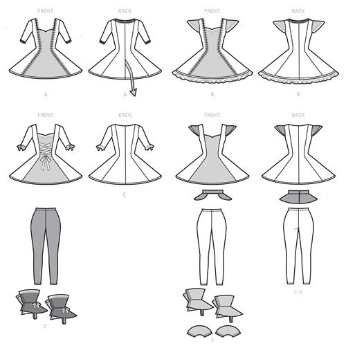 Simplicity 9349 Misses Costumes Sewing Pattern Size - Etsy