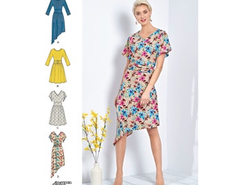 Simplicity 8914 Misses' Dress in Two Lengths With Sleeve Variations and ...