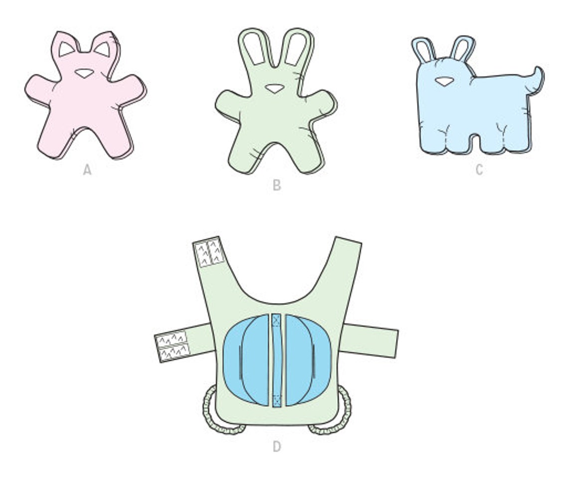 Kwik Sew K4211 Dog Toys and Backpack Sewing Pattern - Etsy