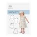 Simplicity 9126 Toddlers' Dresses and Hat Hat in Three - Etsy