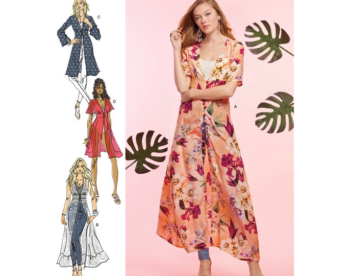 Simplicity 8648 Misses' Duster in Two Lengths Sewing Pattern Size 6-8 ...