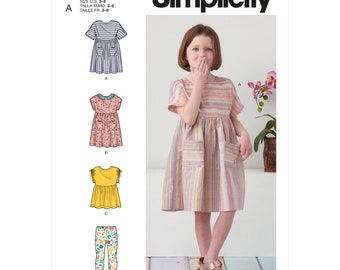 Simplicity 9245 Child's Dress Sewing Pattern - Size 3-4-5-6-7-8 - Etsy