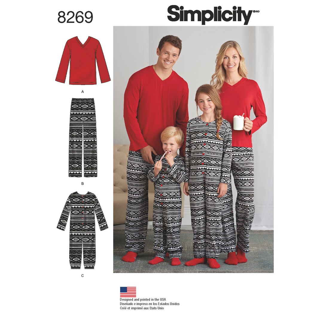 Simplicity 8269 Child's Jumpsuit and Teens'/adults' Pants and Knit Top ...