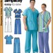 Simplicity 1020 Misses' / Women's Scrub Pants and Tops Sewing Pattern ...