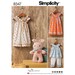 Simplicity 8347 Toddlers' Dress, Top and Knit Capris, Romper, and ...