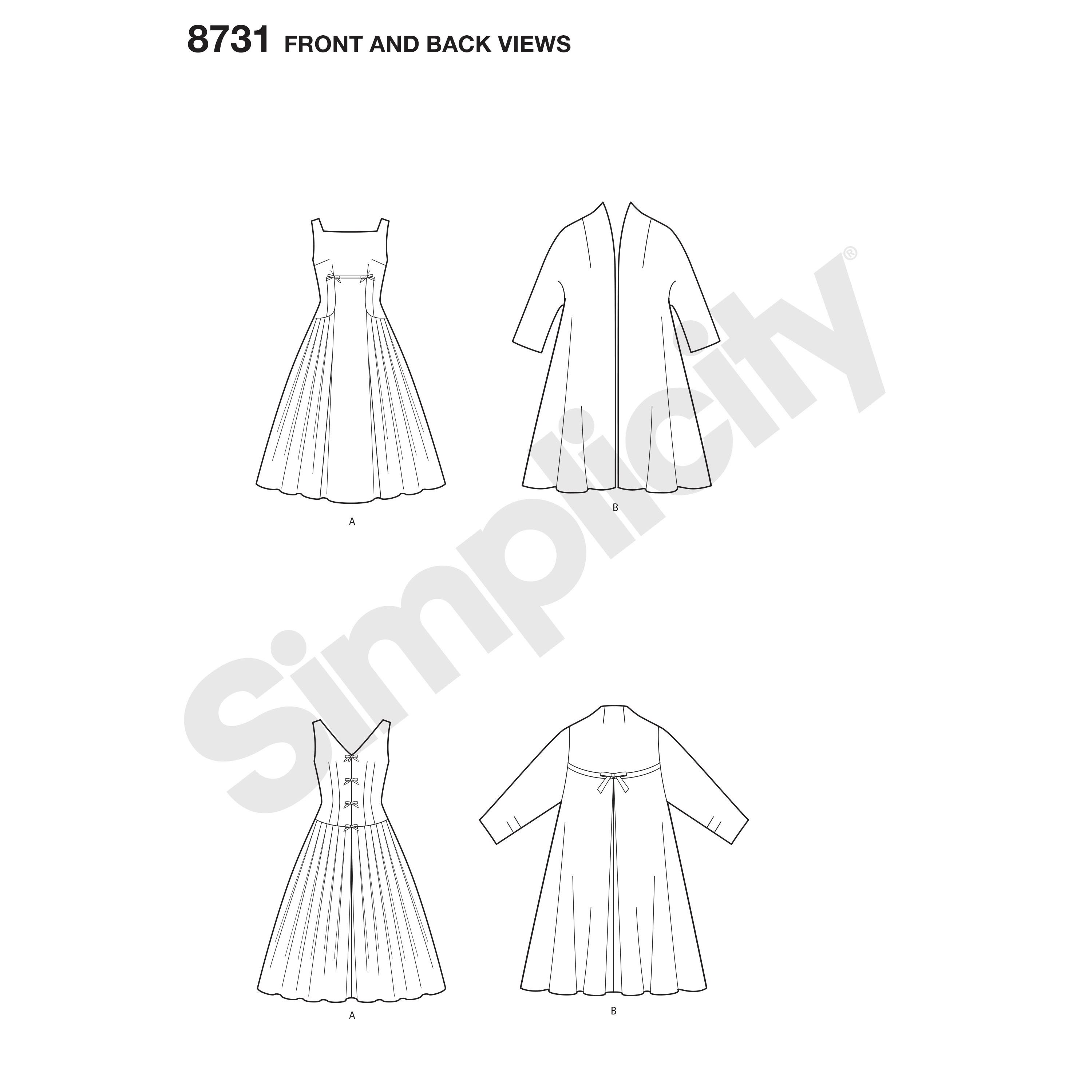 Simplicity 8731 Misses' 1950's Vintage Dress and - Etsy