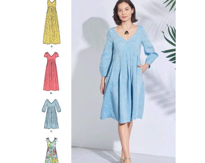 Simplicity 8910 Misses' Dress With Length and Sleeve Variations Sewing ...