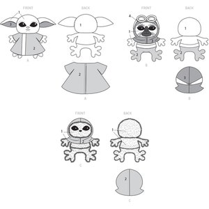 Kwik Sew K4323 18” Plush Aliens Sewing Pattern - Etsy