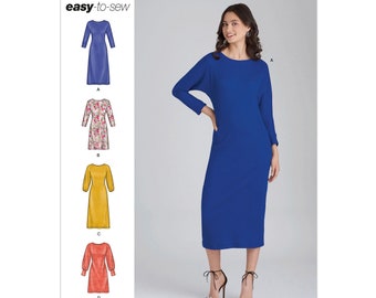 Simplicity 8417 Misses' Pullover Tops With Sleeve and Fabric Variations ...