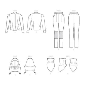 Simplicity 9249 Misses' Costume Jacket, Pants, Cropped Hooded Tabard ...