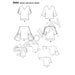 Simplicity 8694 Misses' Tops With Front and Trim Variations Size 4-6-8 ...