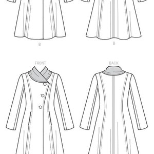 Butterick B6497 Misses' Petite Jacket and Coat Sewing Pattern - Size 8 ...