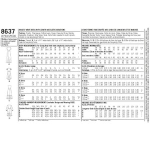 Simplicity 8637 Misses' Wrap Dress With Length and Sleeve Variations ...
