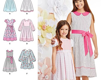 Child's and Girls' Dress in Two Lengths Simplicity - Etsy