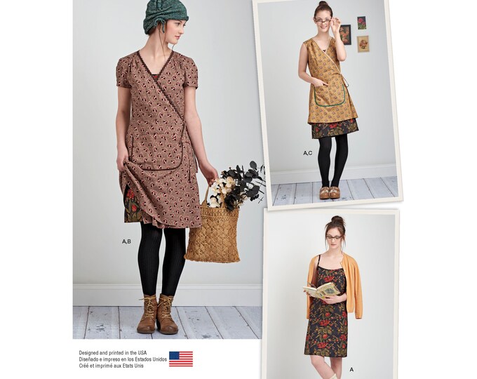 Simplicity 8186 Misses' Slip or Slip Dress and Wrap Dress - Etsy