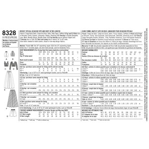 Simplicity 8328 Misses' Special Occassion Tops and Skirt in Two Lengths Sewing Pattern - Size 4 ...