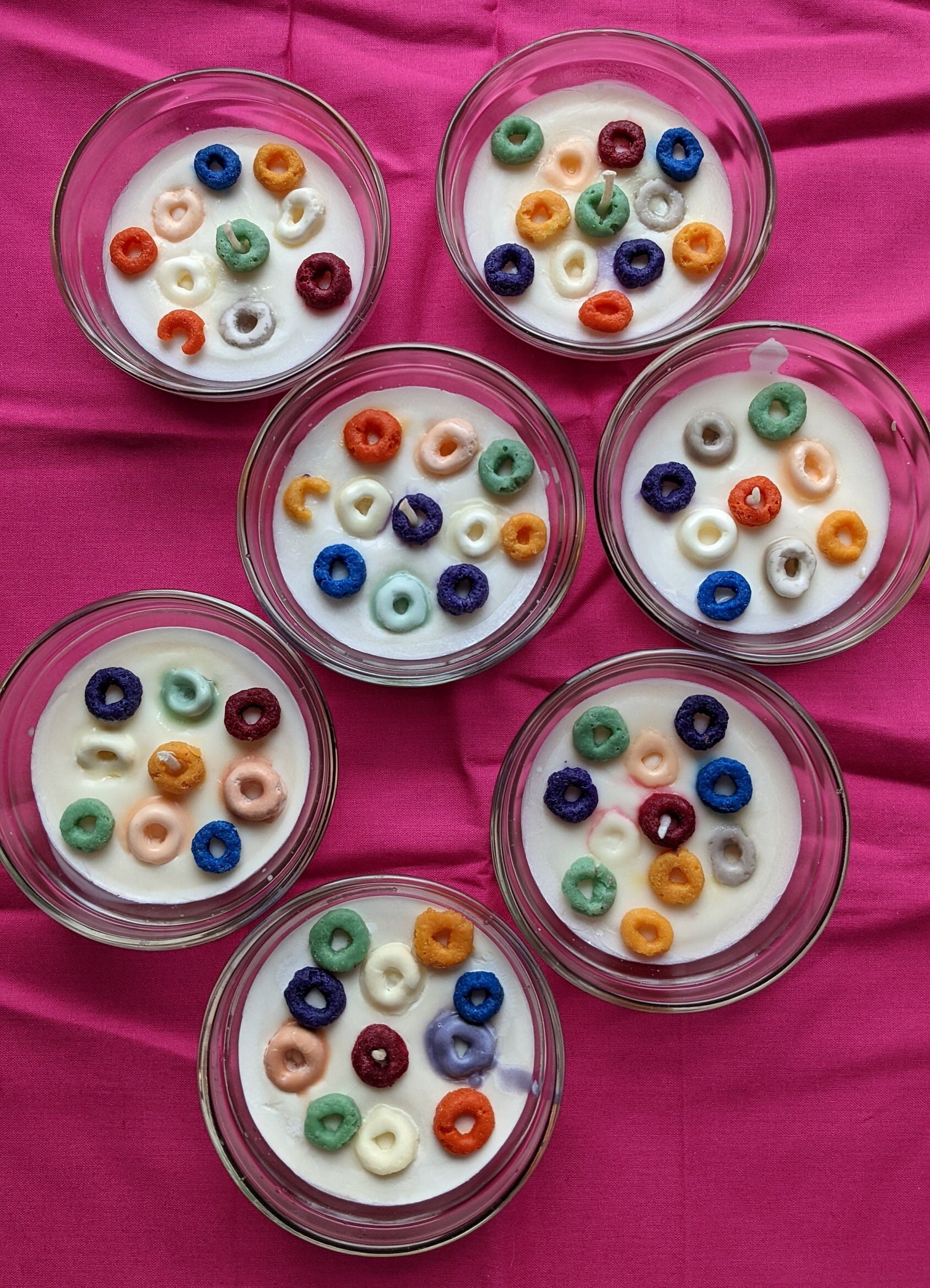 Mini Breakfast Cereal Inspired Candles-fruit Loop, Apple Jack, Cheerio ...
