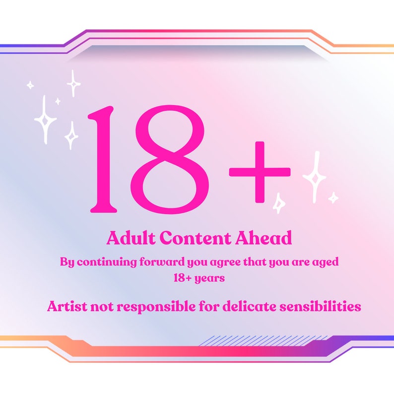 Spicy Princess Waifu After Dark Series Bubble-free Stickers- Moon Flower Studio - Etsy