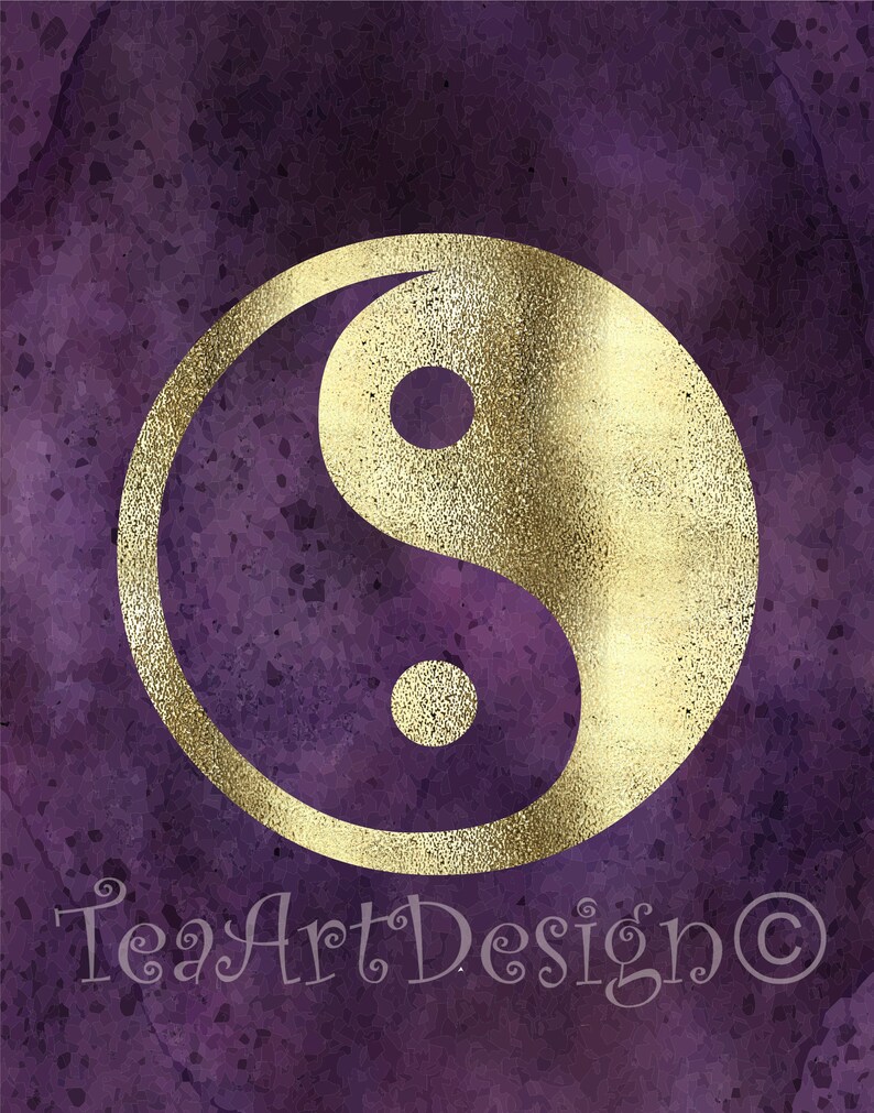 Yin Yang Print Modern Wall Art Ying Yang Art Yoga Symbol - Etsy