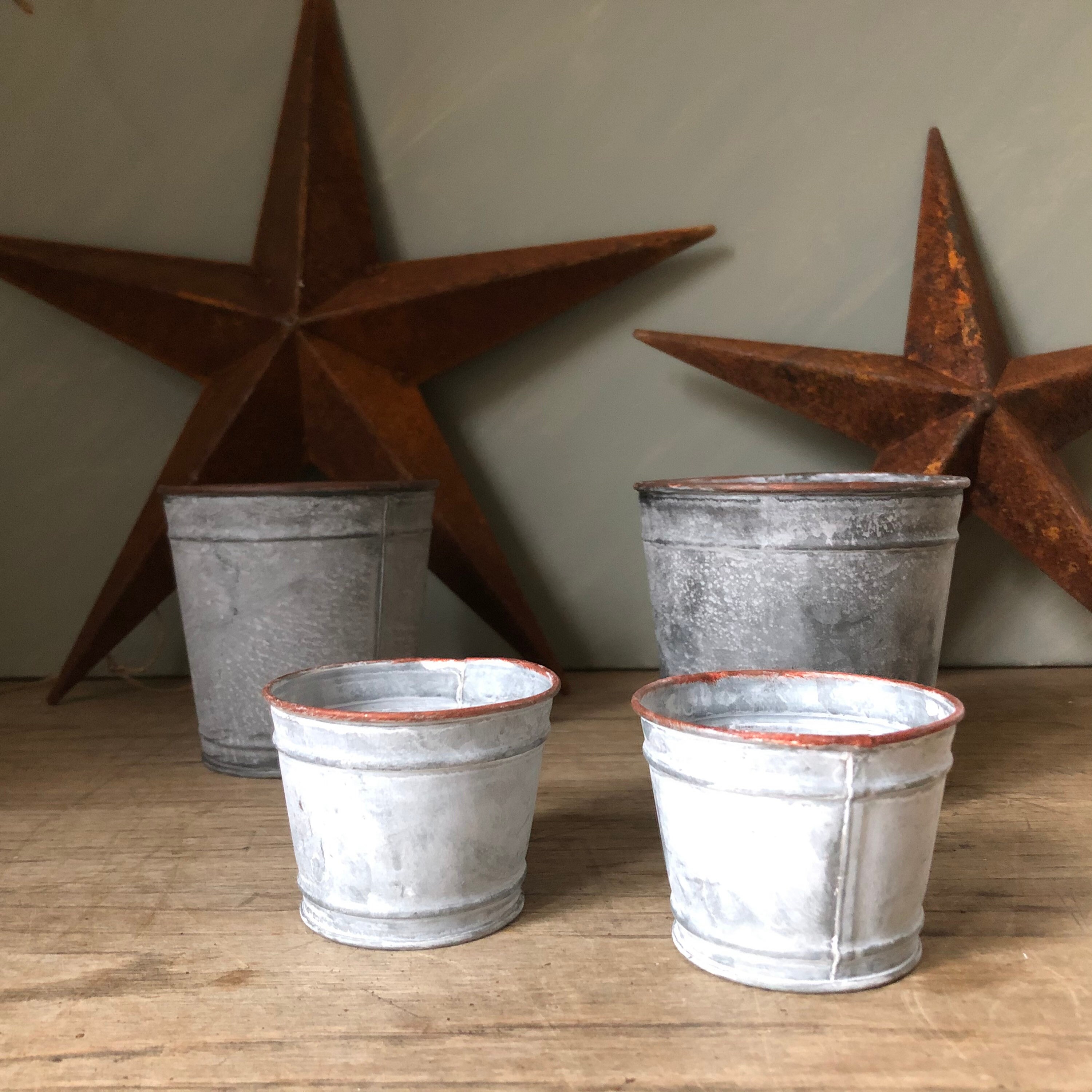 Mini Zinc Pots / Metal Votive Pots / Mini Plant Holder / - Etsy UK