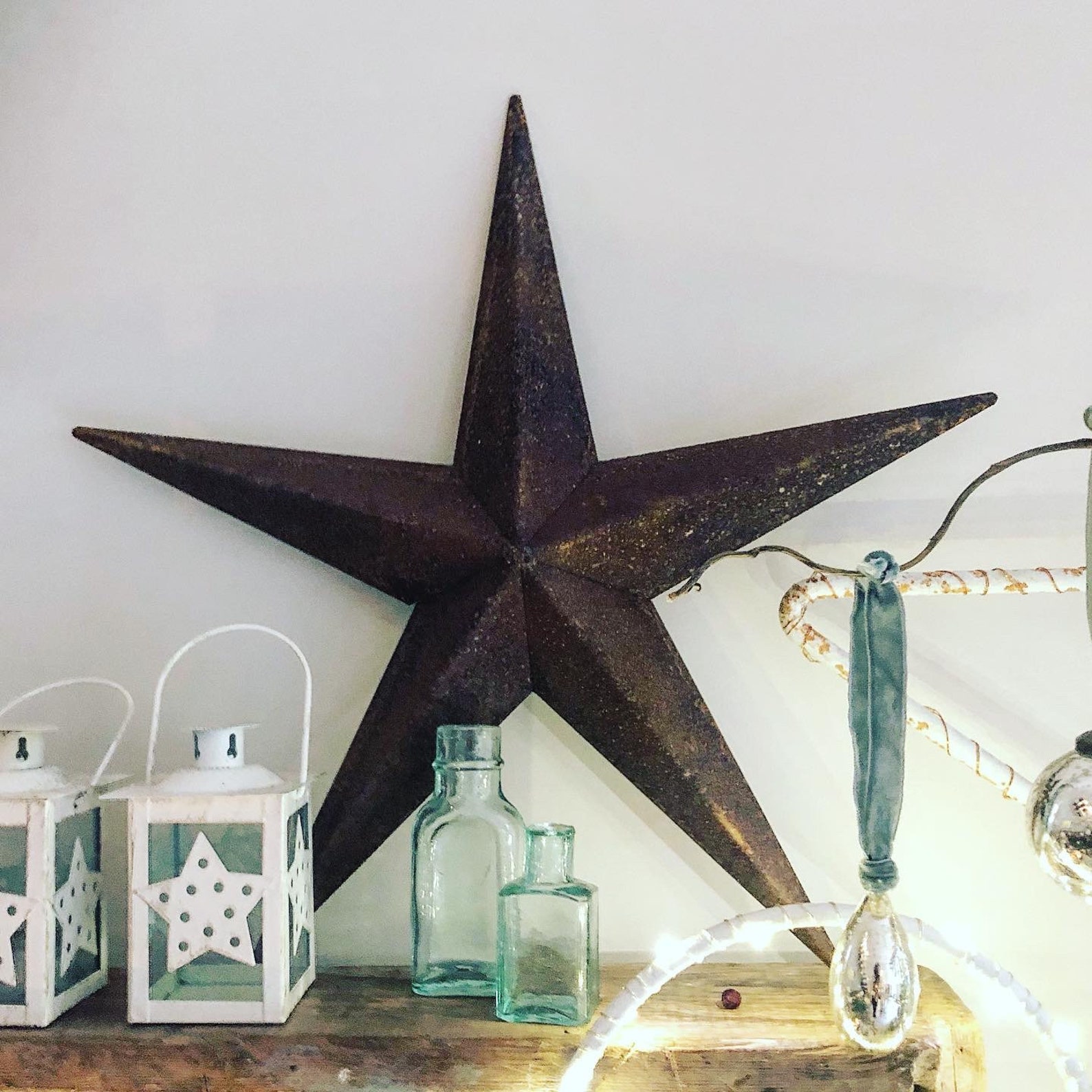 Rustic Barn Star // Amish Barn Star // Metal Star // Rustic | Etsy