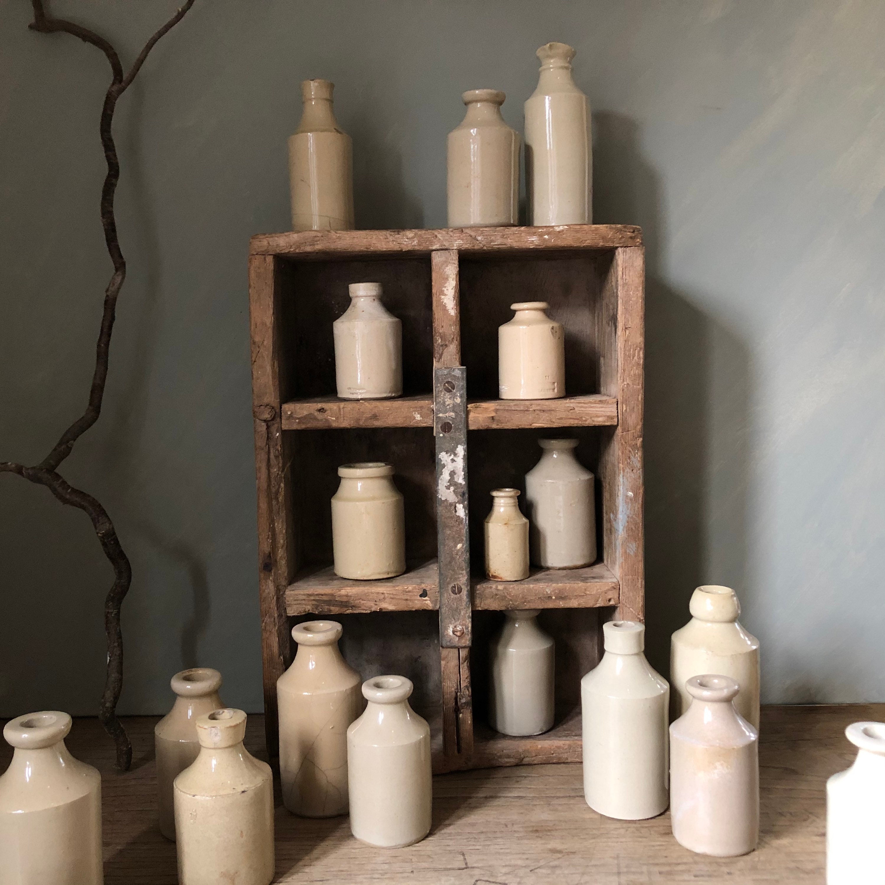 Vintage Stoneware Bottles / Victorian Stoneware Bottles / | Etsy UK