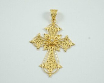 Filigree Gold Cross | Etsy
