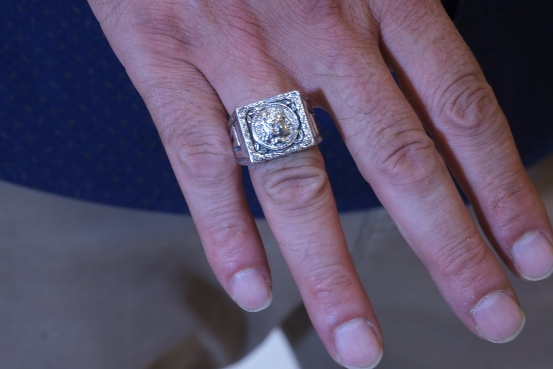 Heavy Mens Ring Silver Mens Ring Alexander the Great Ring - Etsy