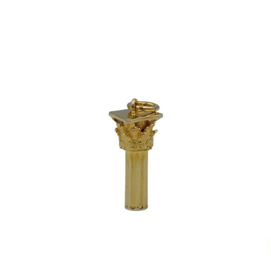 Gold Corinthian Column Pendant, Ancient Greek Column Pendant, Greek ...