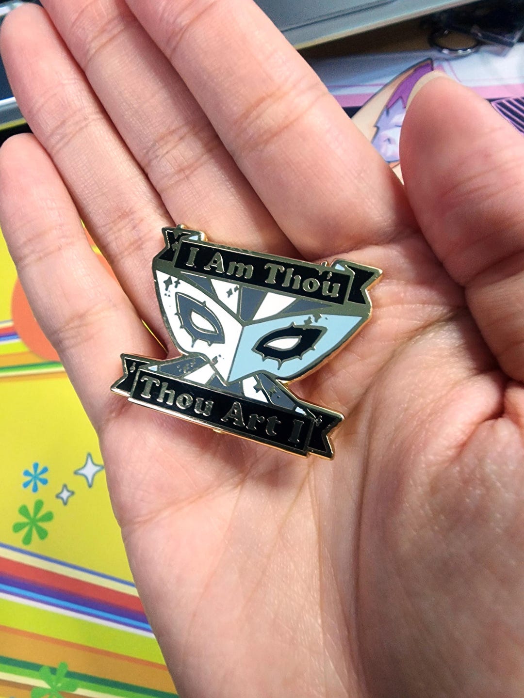 Persona Mask of True Self Enamel Pin - Etsy