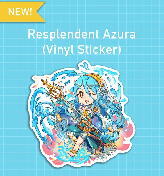 Resplendent Azura Vinyl Sticker | Etsy