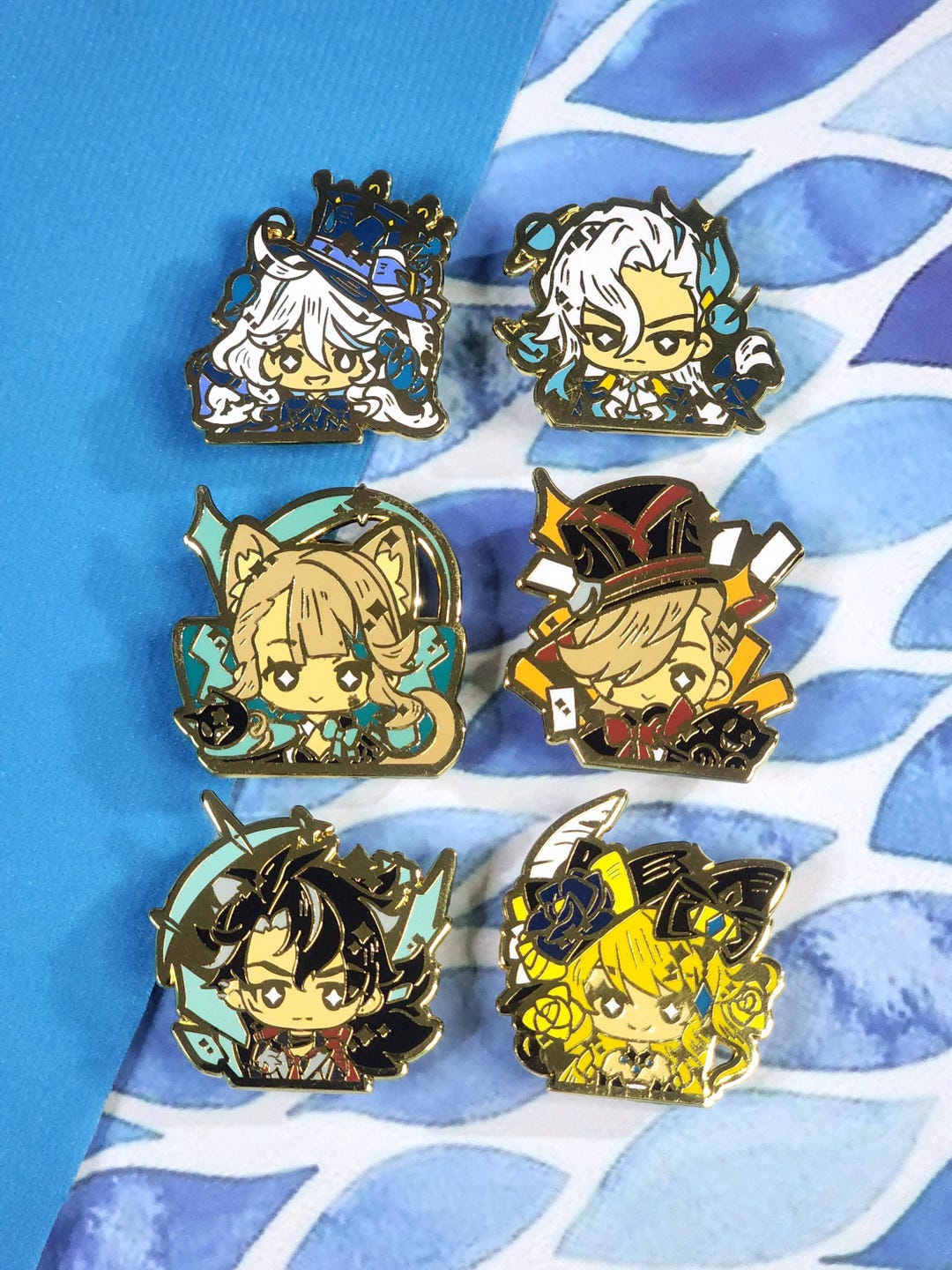 NEW All Fontaine Enamel Pins Furina Neuvillette Navia Lyney Lynette ...