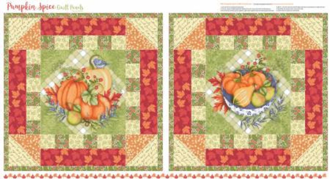 Pumpkin Spice Panel 5148P-36 Multi by Nancy Archer for Studio E - Etsy