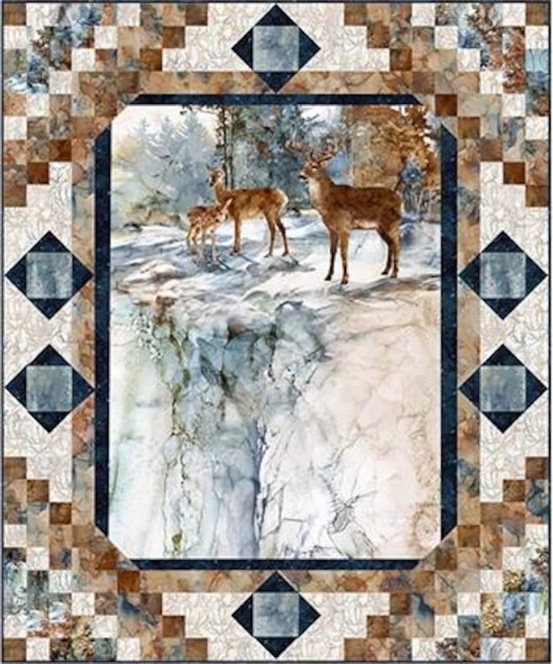 Highland Steps PTN3381 Quilt Kit 48” X 58” Featuring Highland View by ...