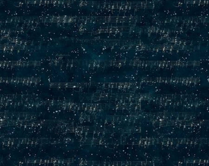 End of Bolt 16” Winter Hollow 39750-419 Navy Music Notes by Susan ...