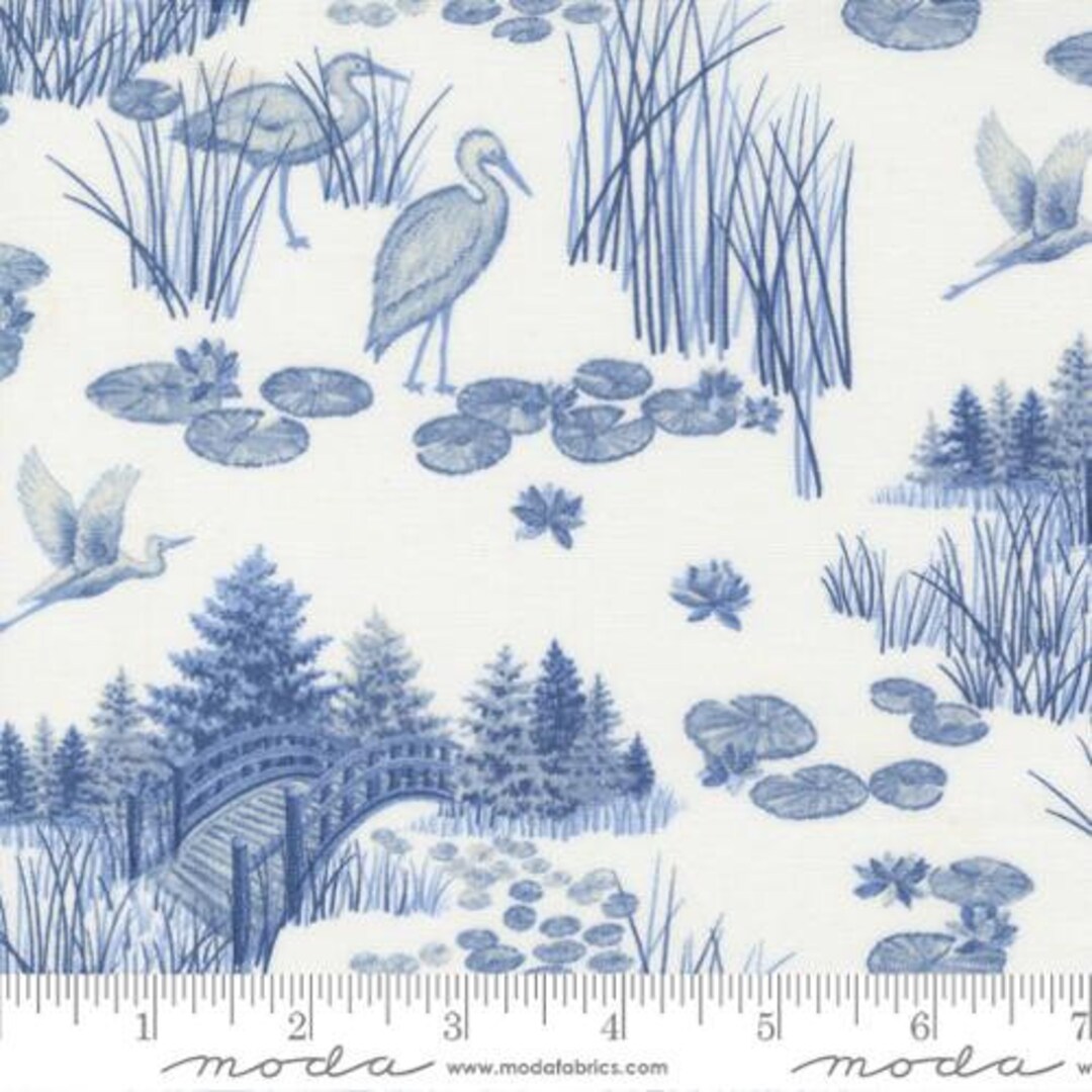 Watermarks 6913-13 Toile Sky by Holly Taylor for Moda - Etsy