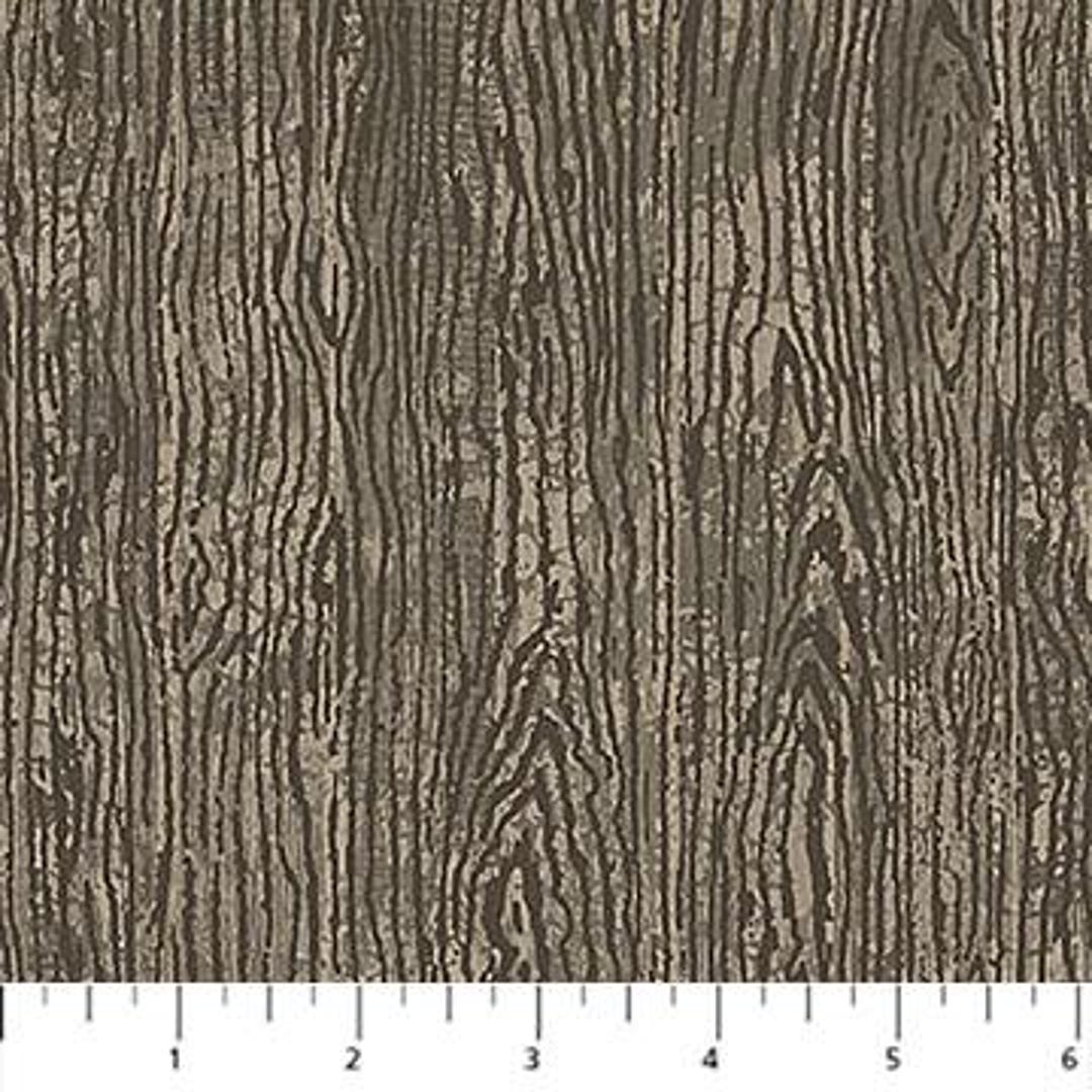 Bear Necessities 28630-36 Brown Wood by Deborah Edwards for Northcott ...