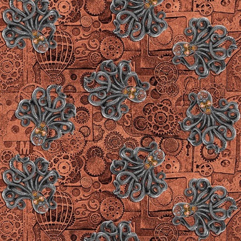 Alternative Age 2323-85 Rust Octopus and Gears by Urban - Etsy