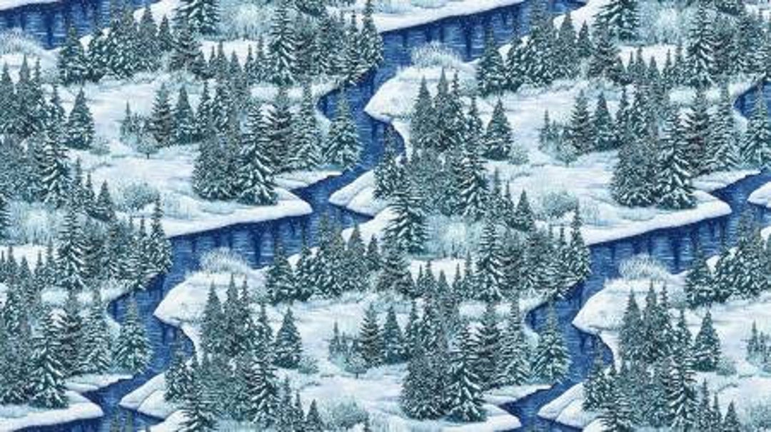Snowy Brook SRKM-21578-438 Scenic Night With Metallic for Robert ...