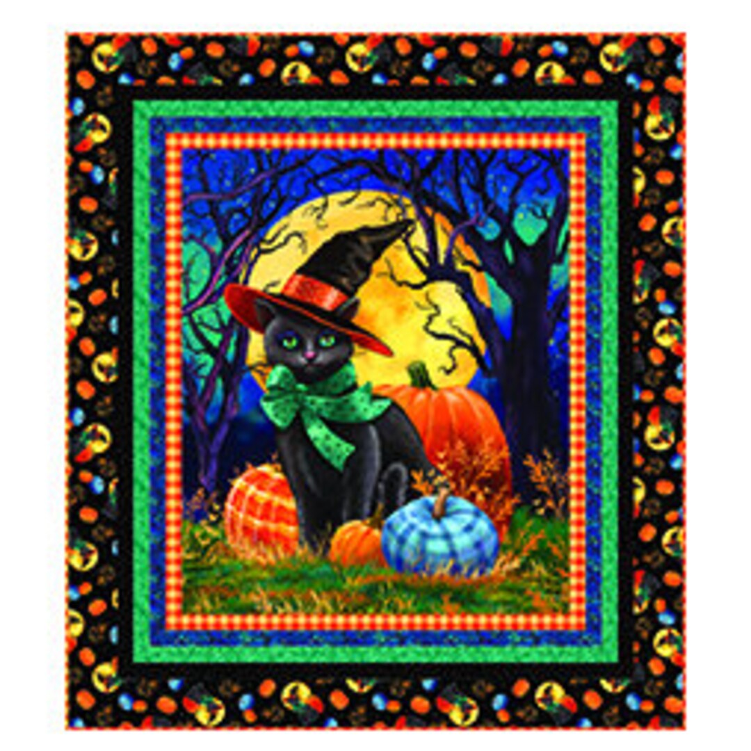 Framed up Abra Cat Dabra Quilt Kit 48 X 54 by Gina Jane Lee - Etsy